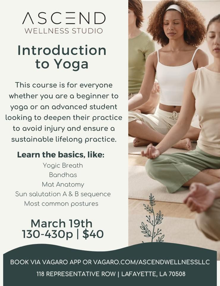 Introduction to Yoga Course- Learn the poses, yogic breath, mat anatomy ...