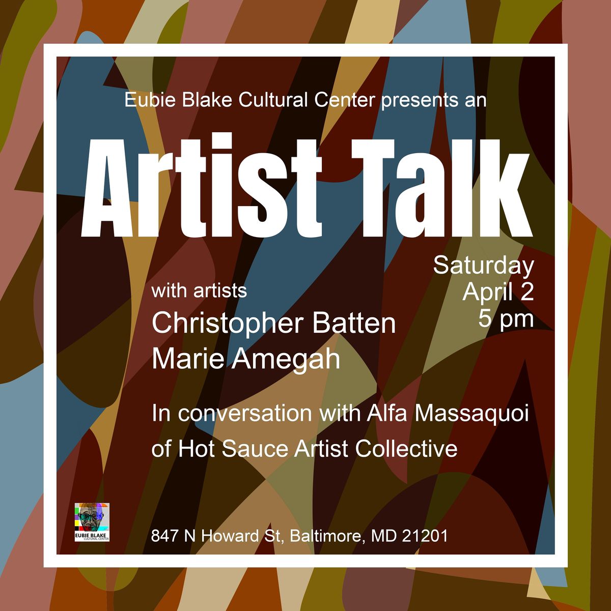 Artist Talk with Christopher Batten & Marie Amegah | Eubie Blake ...