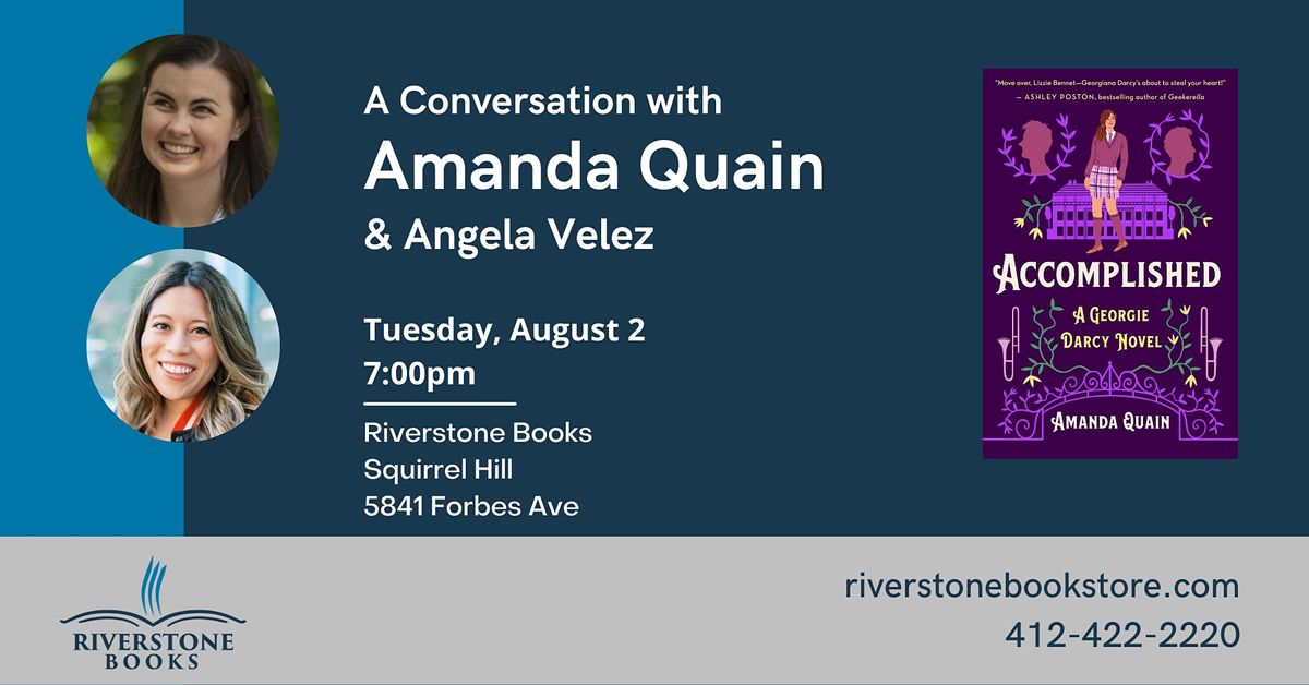 A Conversation with Amanda Quain & Angela Velez | Riverstone Books ...