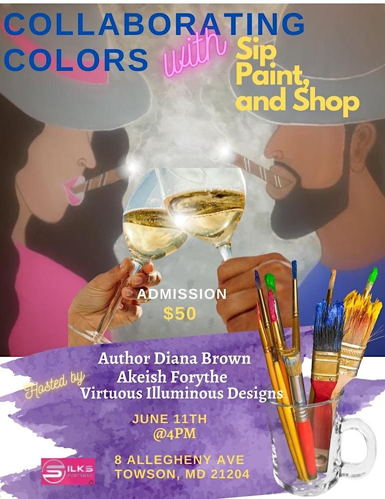 Collaborating Colors with Sip, Paint & Shop at 2110 Lounge, Baltimore ...