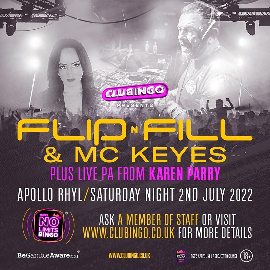 Rhyl Flip & Fill MC Keyes & Live PA from Karen Parry Plus No Limits ...