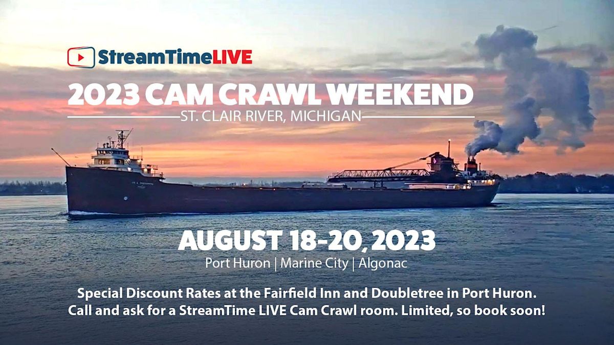 StreamTime Live Annual Cam Crawl, River Cruise, Wurlitzer House & More ...