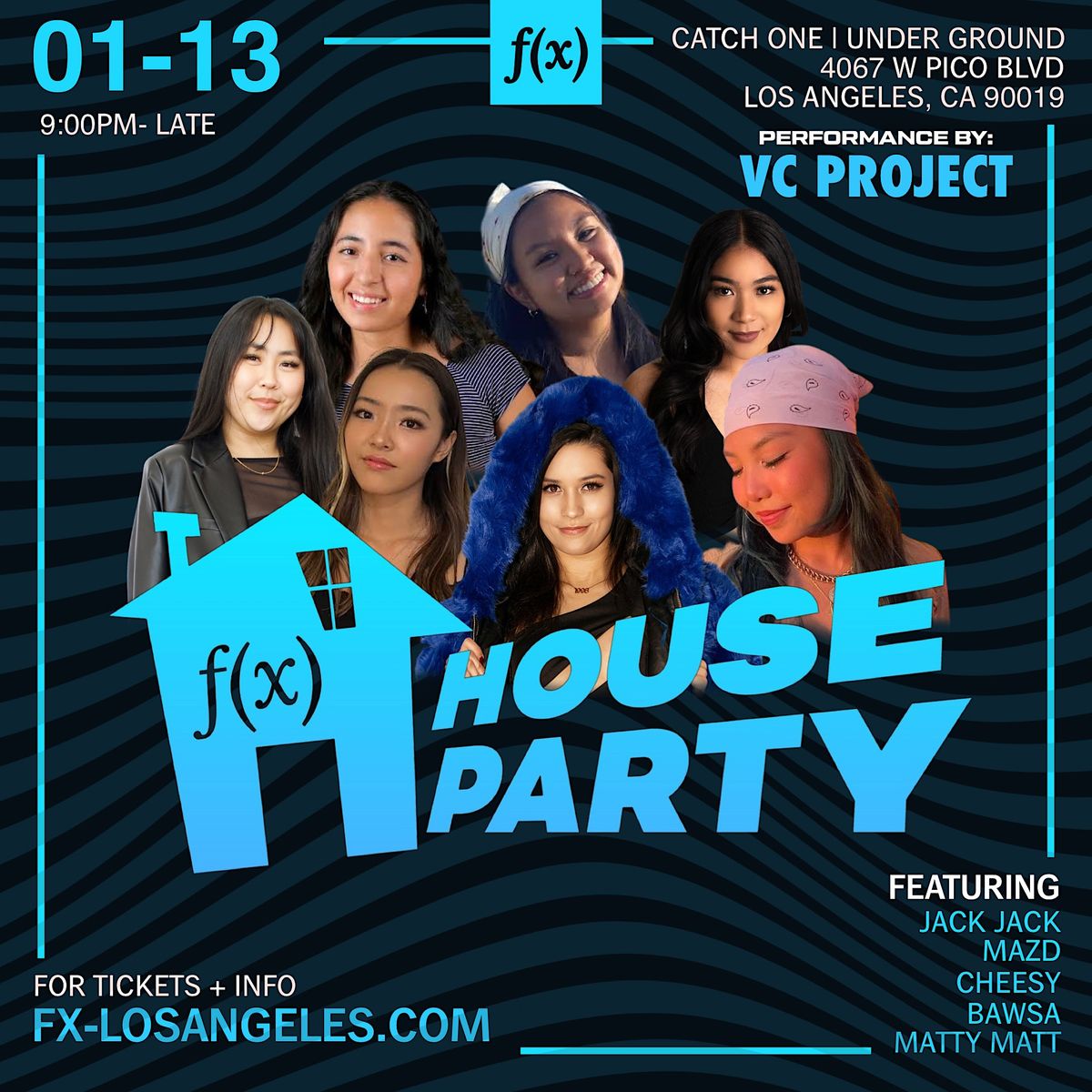 VC PROJECT V.I.P. - F(X) LOS ANGELES HIP HOP HOUSE PARTY 2023 at Catch One, Los Angeles on 13th ...