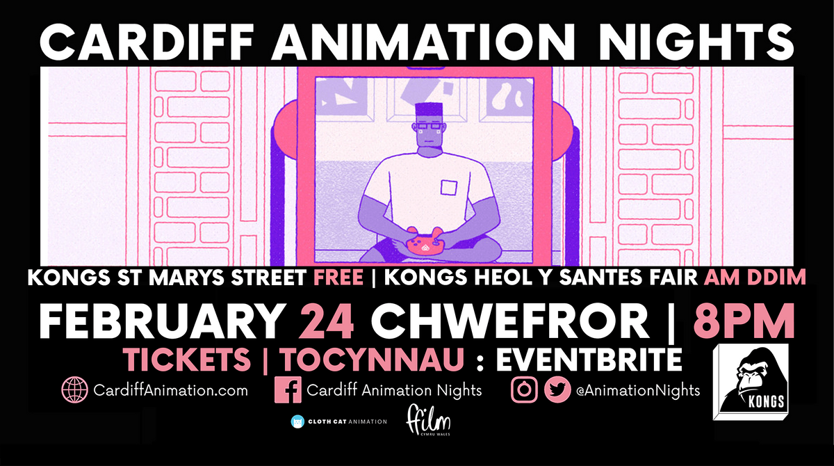 Cardiff Animation Nights at Kongs! | Kongs Cardiff | February 24, 2022