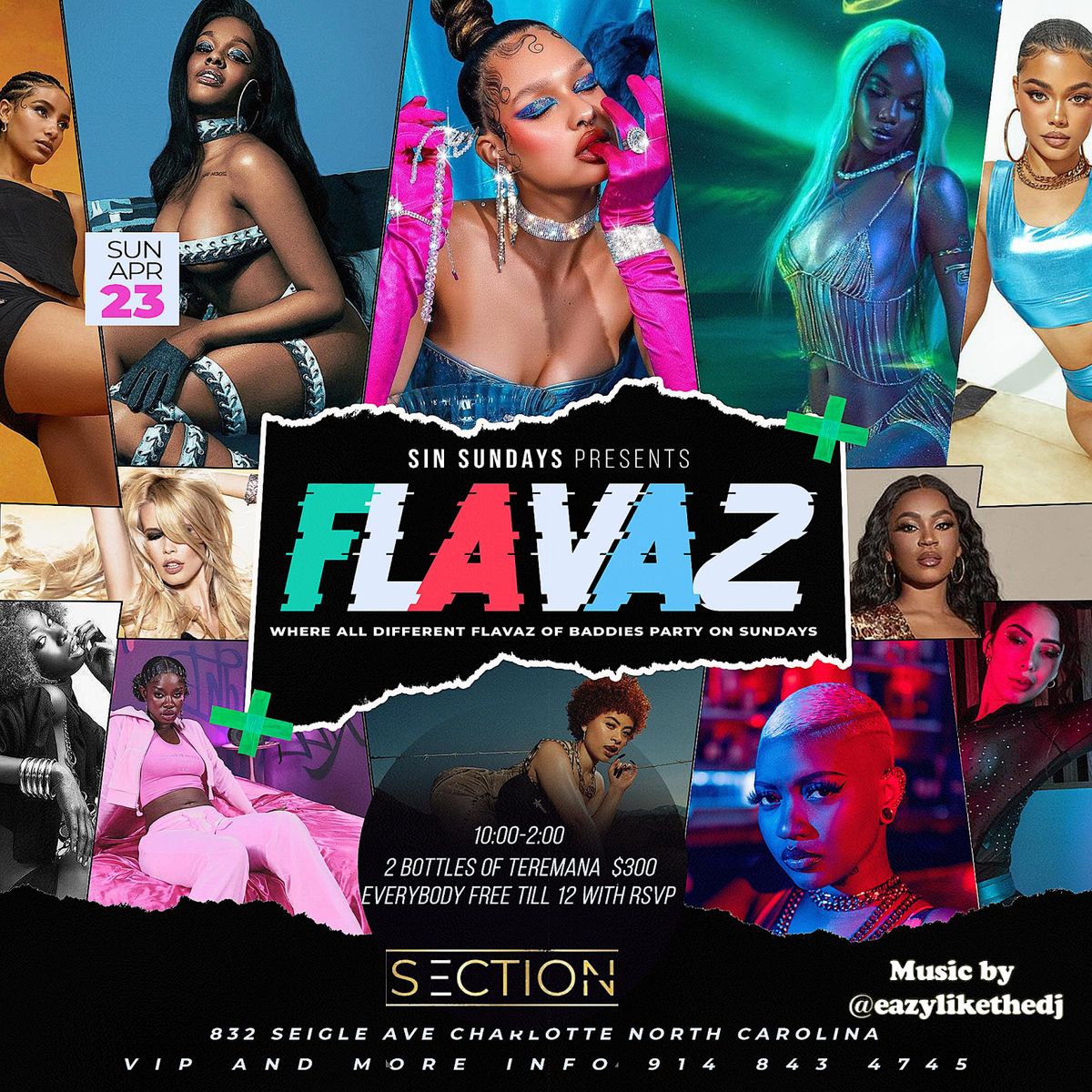 Flavaz (where different of flavaz of baddies party on Sunday! 300 2 bottles at Recess Charlotte ...
