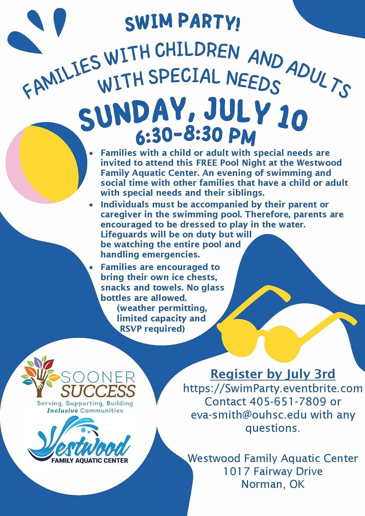 Swim Party at Westwood Family Aquatic Center | Westwood Family Aquatic ...