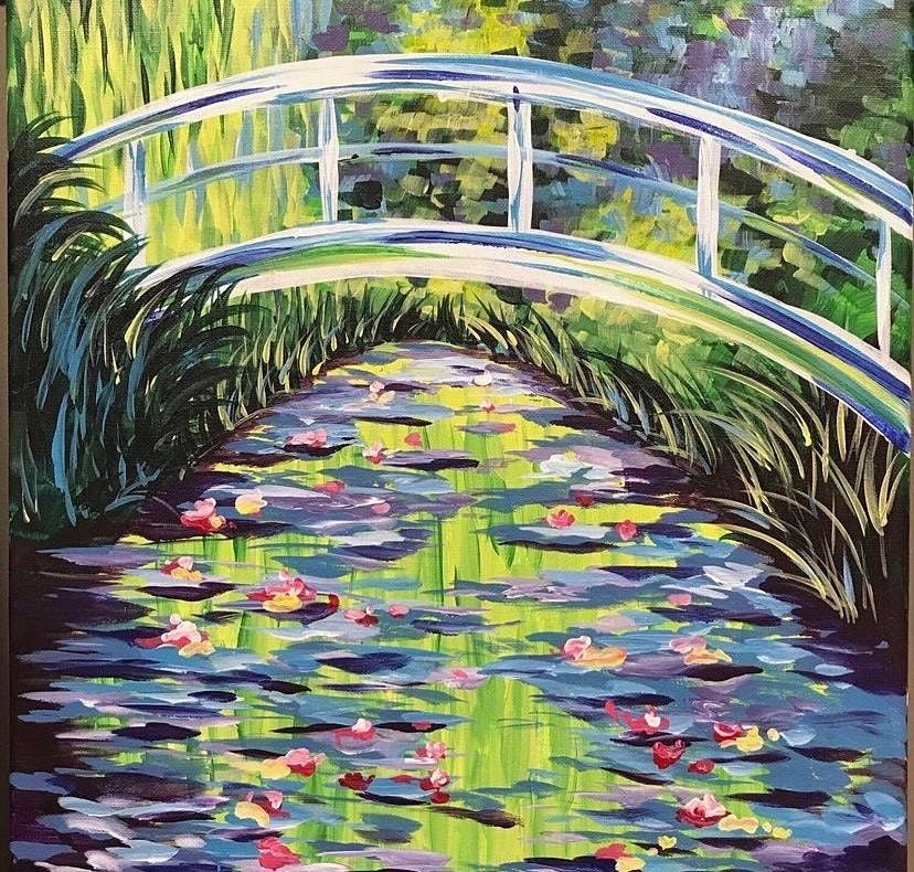 Famous Artist Paint Night: Monets Spring Bridge at 715 S University Ave ...