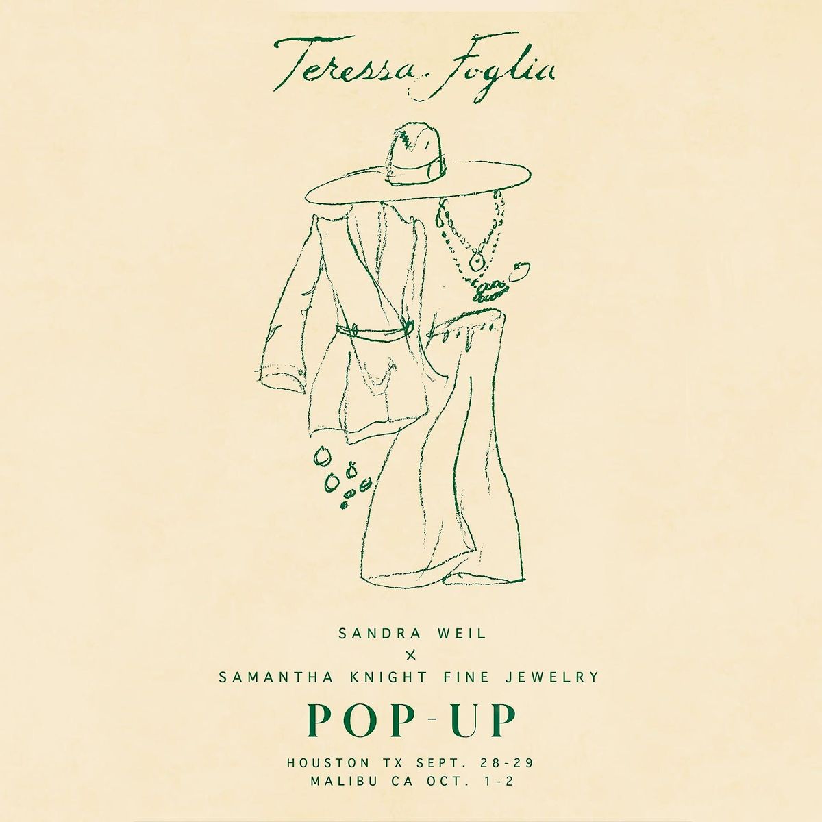 Teressa Foglia x Sandra Weil x Samantha Knight Pop-Up at Teressa Foglia, Malibu on 1st October, 2022