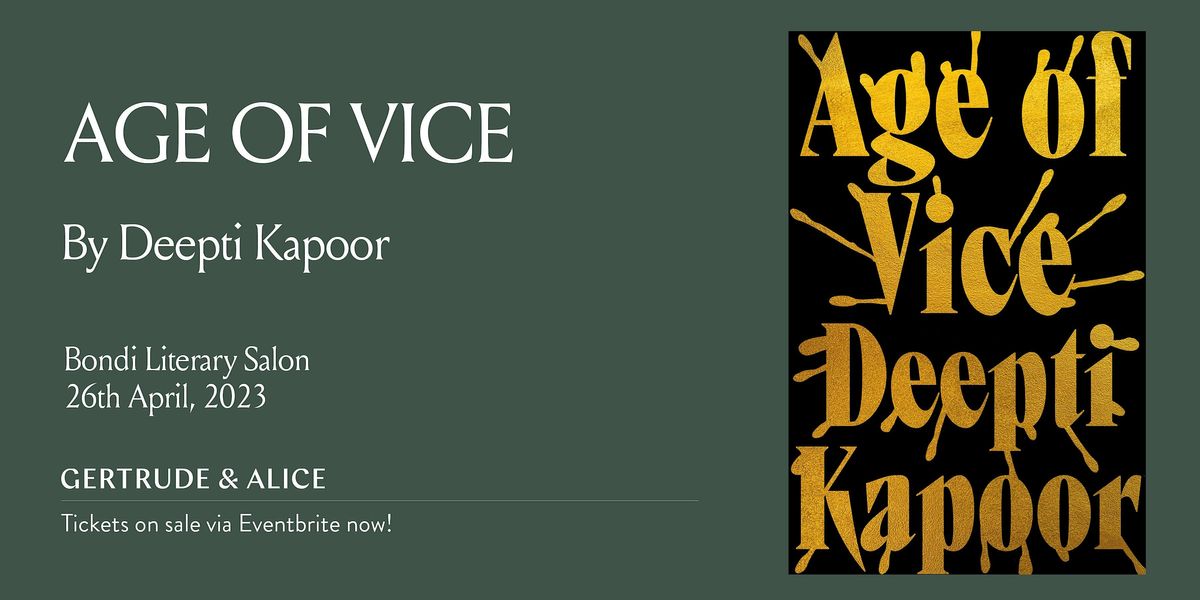 BLS: AGE OF VICE, 26 APRIL 2023 at Gertrude & Alice Cafe Bookstore ...