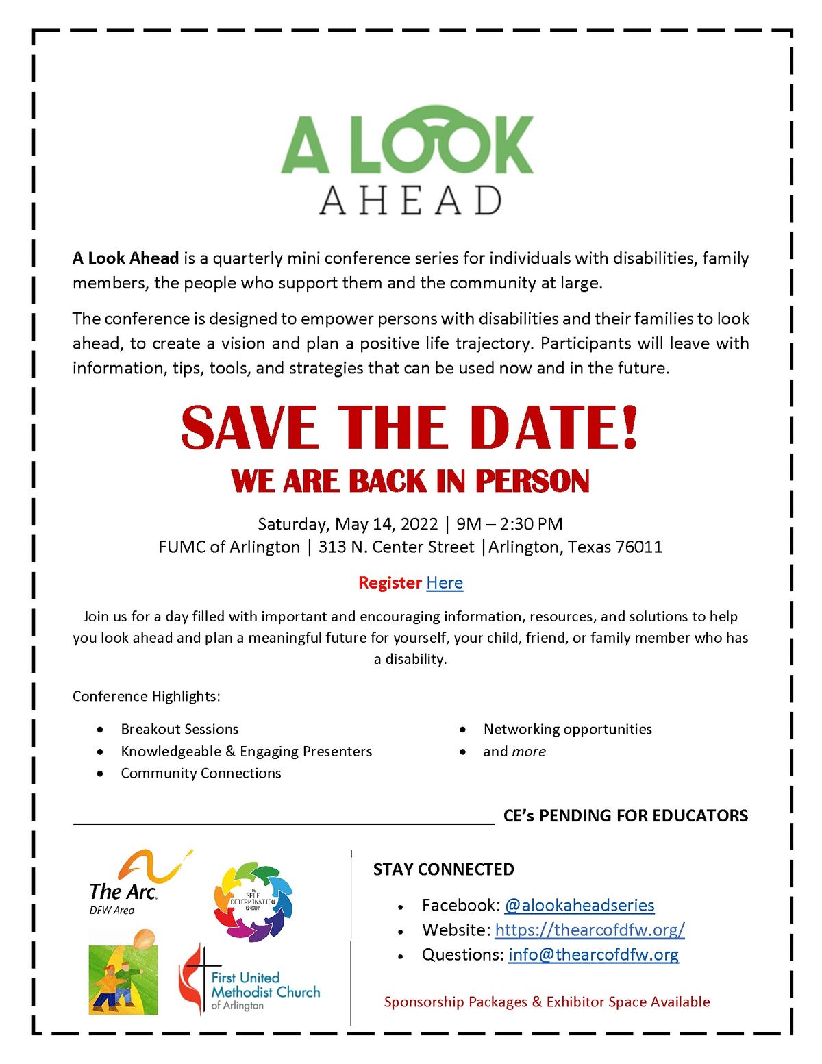 A Look Ahead at First United Methodist Church of Arlington on 14th May ...