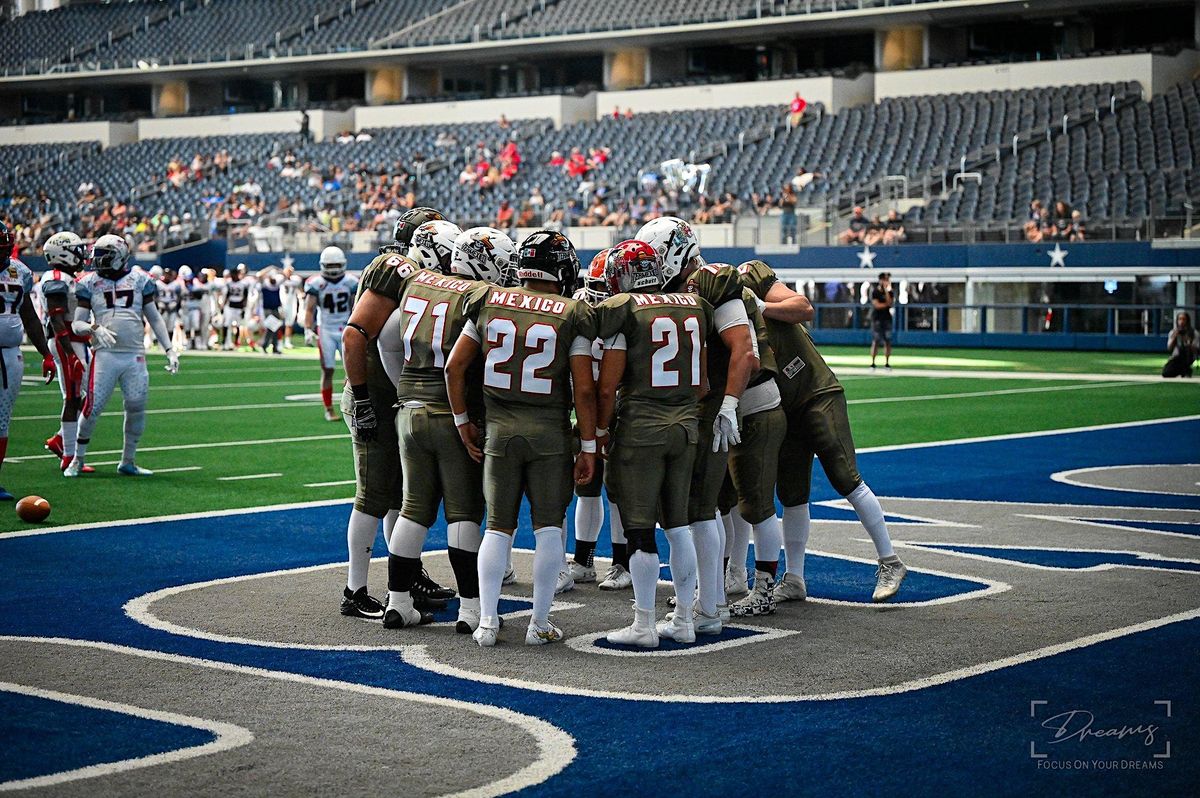 Team America vs World MIFA/ LEXFA Globe Bowl NFL Cowboys AT&T Stadium ...