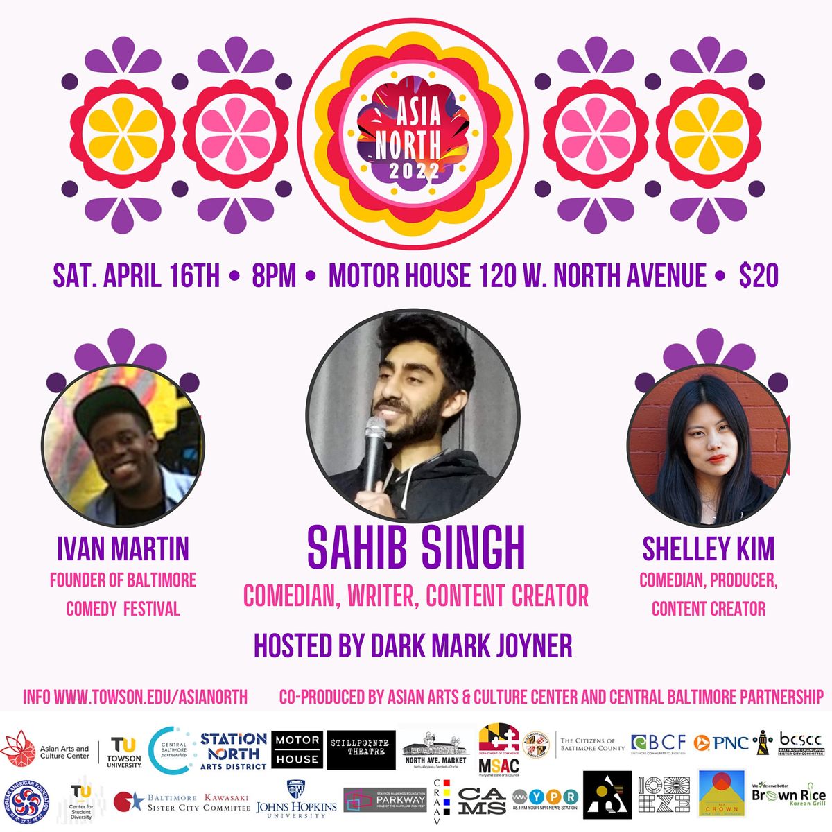 Asia North Festival 2022 Comedy Showcase at Motor House, Baltimore on ...