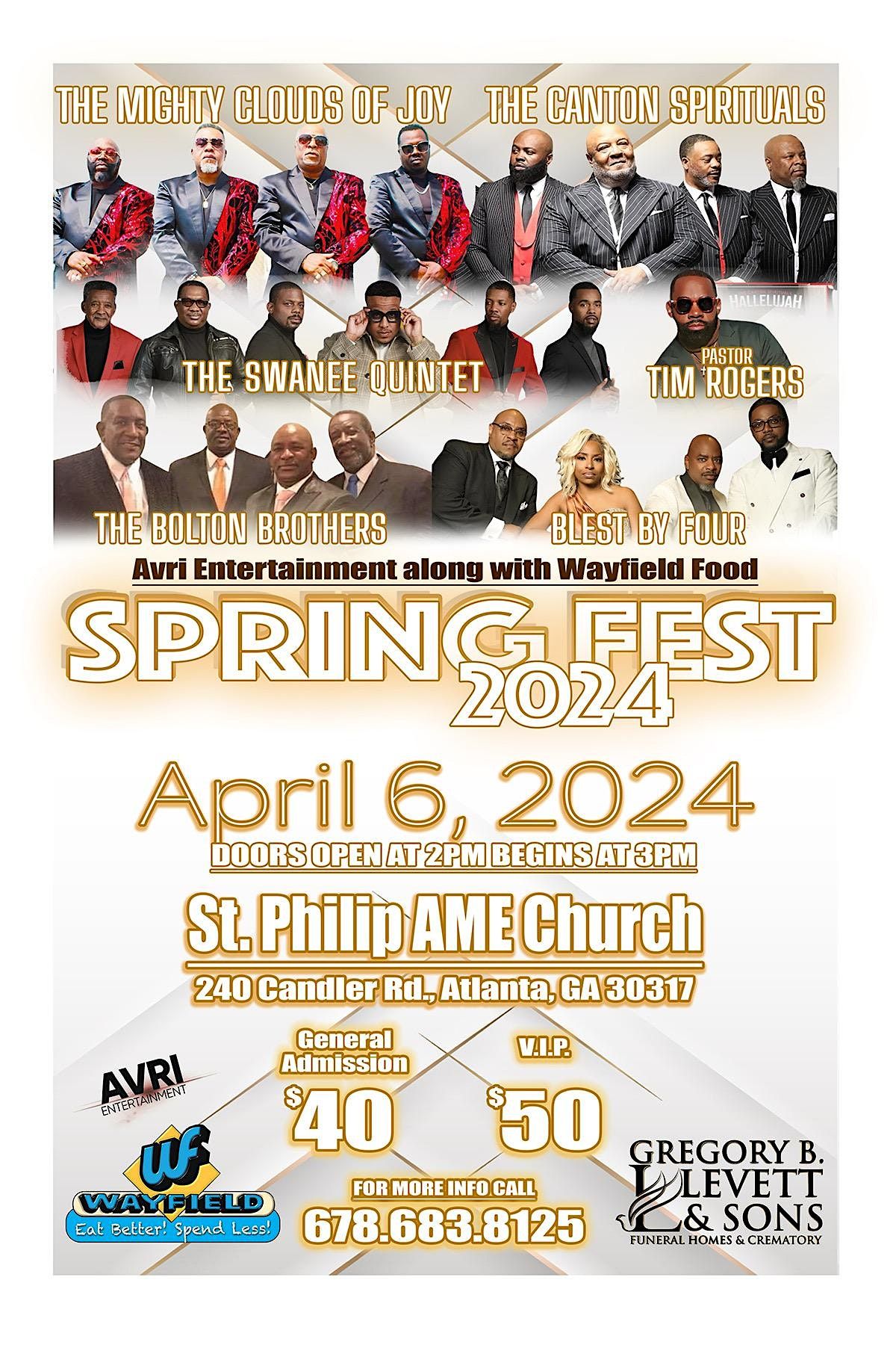 SpringFest 2024 at Saint Philip AME Church, Atlanta on 6th April, 2024