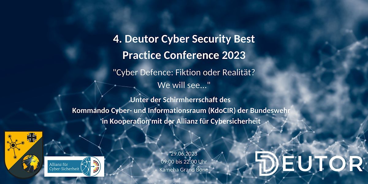 4. Deutor Cyber Security Best Practice Conference 2023 | Kameha Grand ...