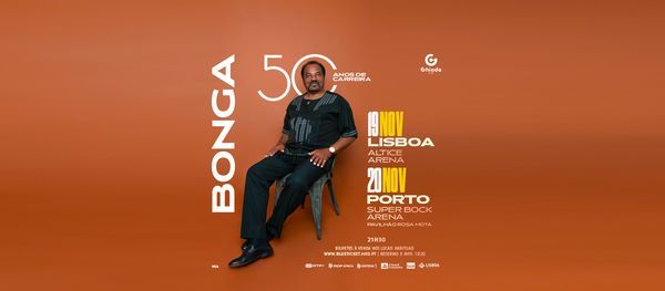 Bonga - 50 anos de carreira | Super Bock Arena at Super Bock Arena ...