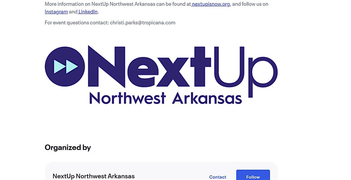 NextUp NWA Summer Intern Connect at Supply Chain Hall of Fame, Rogers on 11th June, 2024