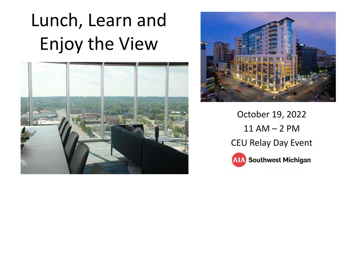 Lunch, Learn, and Enjoy the View - 2022 CEU Relay Days | Custer at The ...