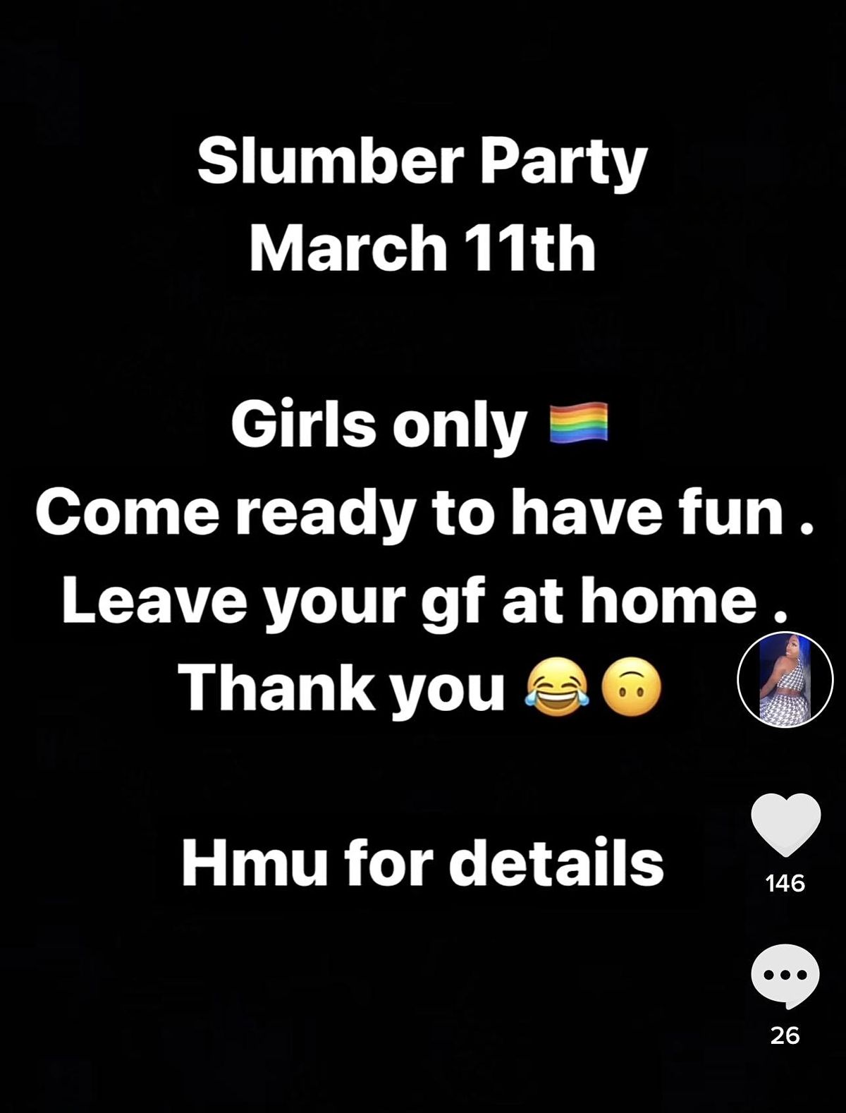 Lesbian Slumber Party At 6523 Highway 85 Riverdale On 11th March 2022