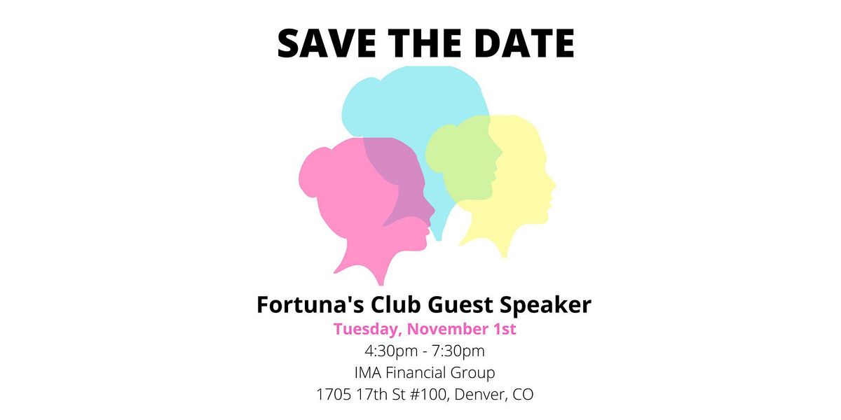 Fortunas Club: Guest Speaker Event with Dr. Ali Hill | IMA Colorado ...