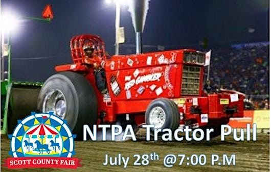 2023 NTPA Tractor Pull Grandstand Ticket at Scott County Fair, Jordan ...