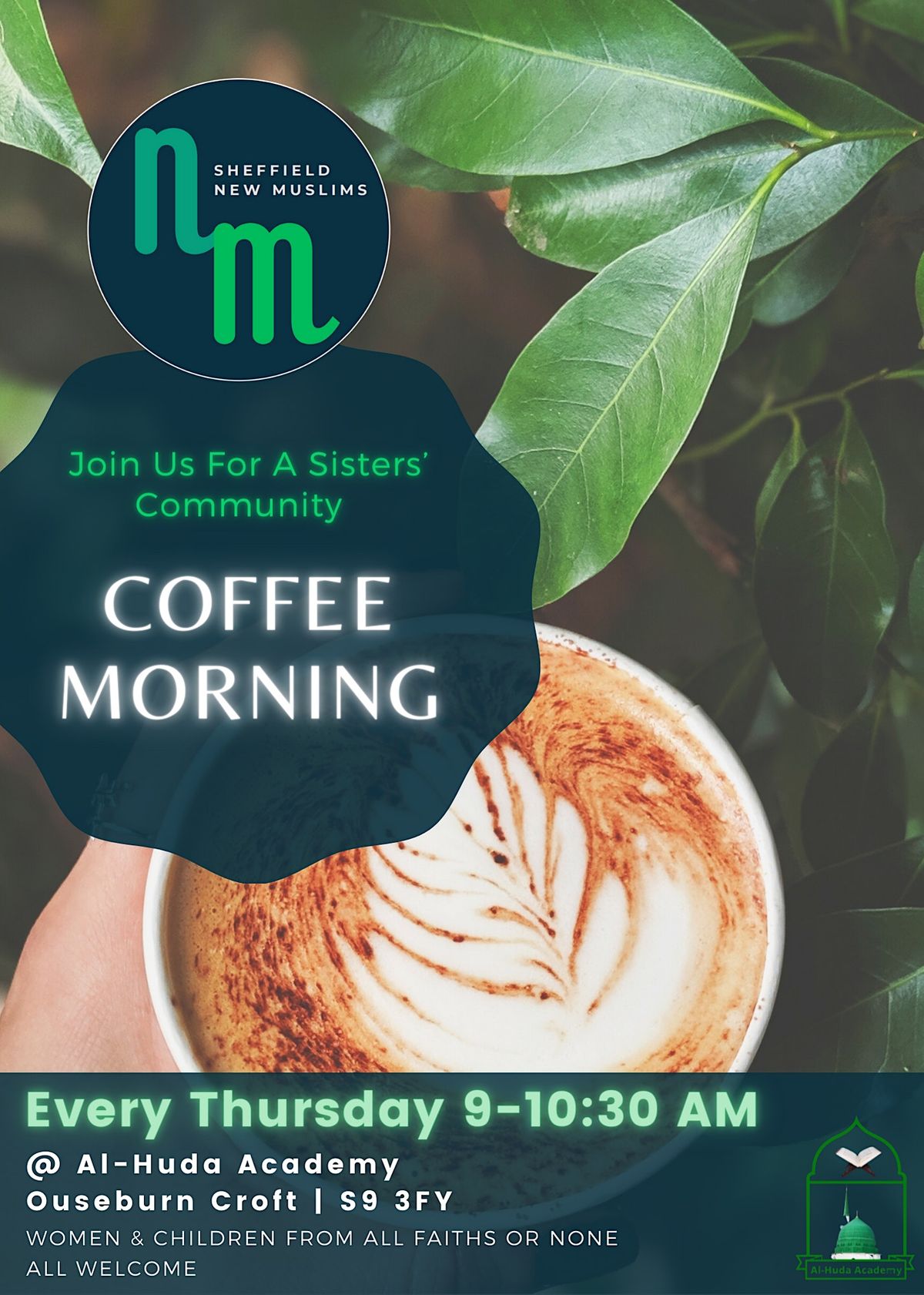 Sisters’ Community Coffee Morning | Sheffield | September 15 to August 8