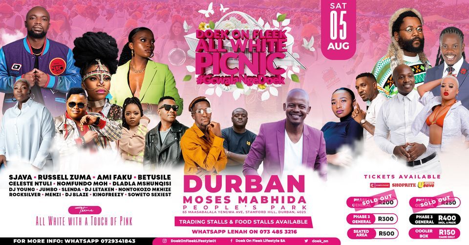 Doek On Fleek All White National Picnic in Durban 2023 | Peoples Park ...