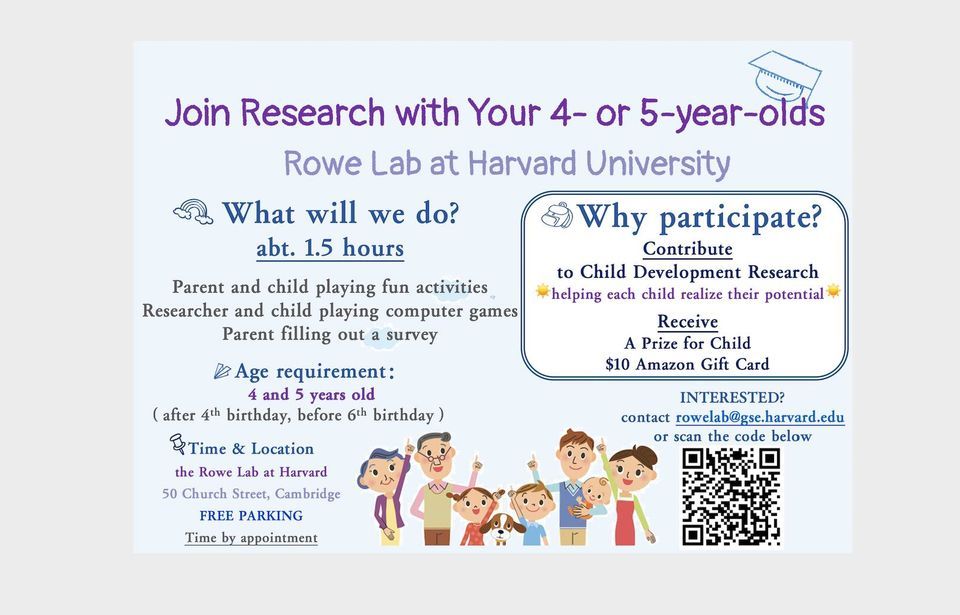 Joint research on parenting and child development at Harvard with your ...