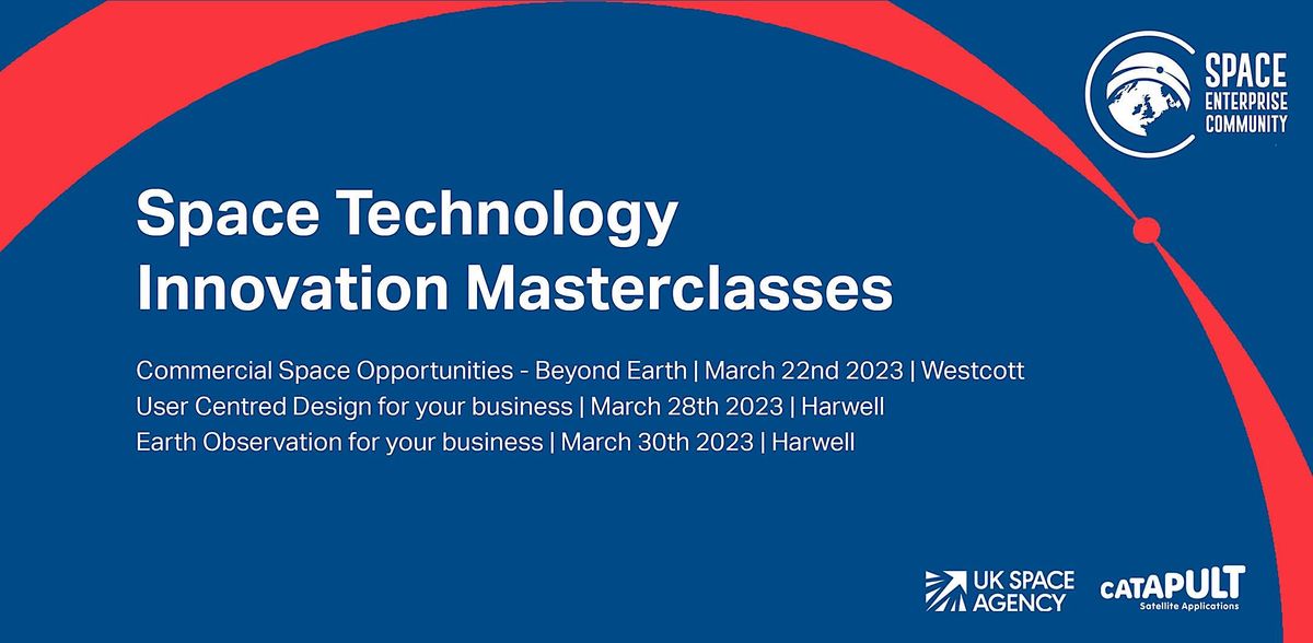 Space Technology Innovation Masterclasses: User Centred Design ...
