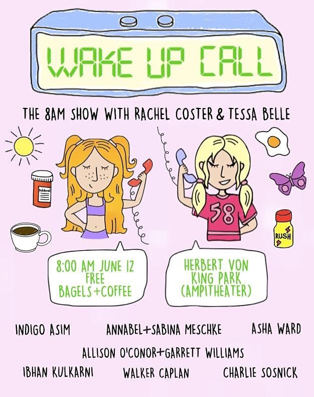 WAKE UP CALL: The 8 am show with Rachel Coster and Tessa Belle ...