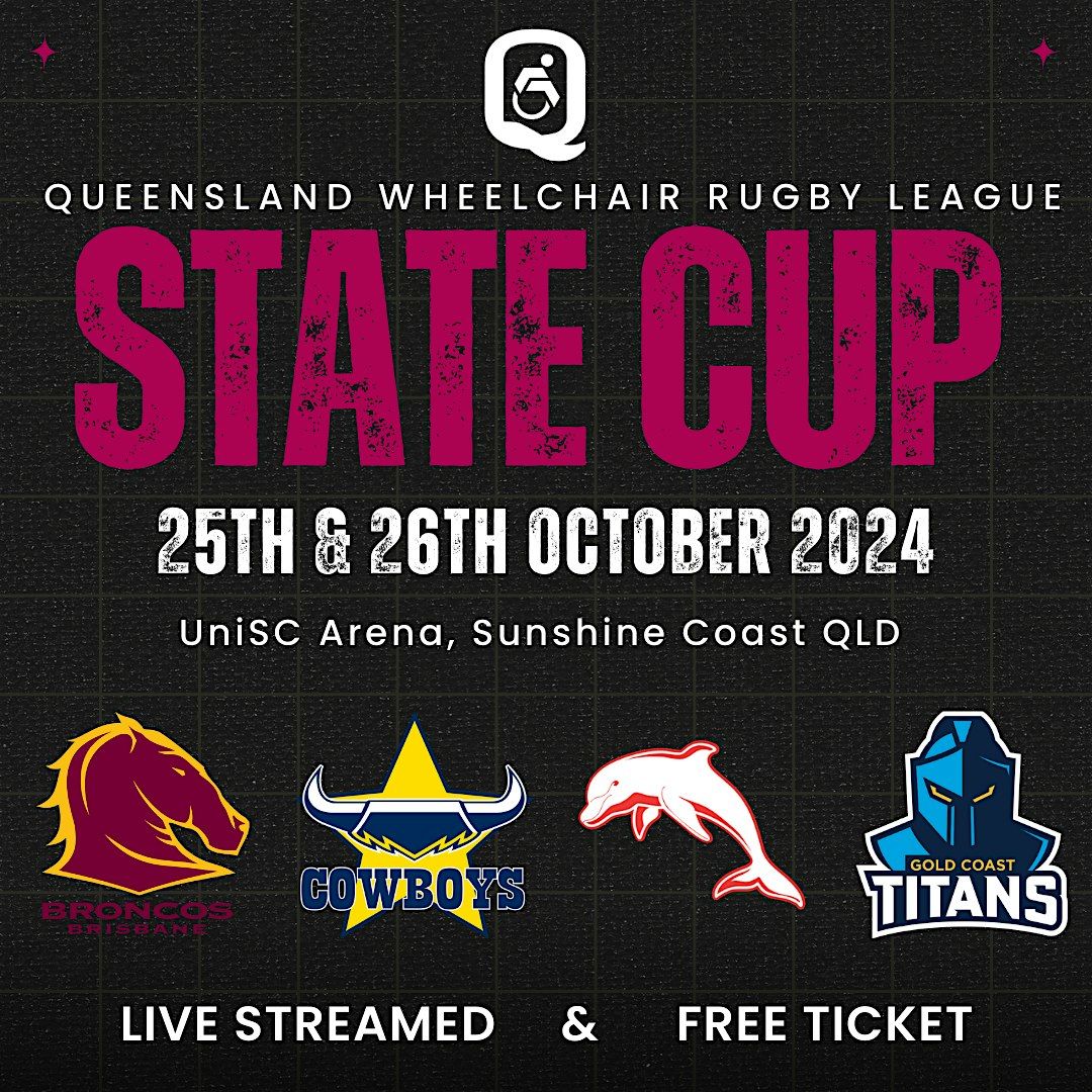 2024 Queensland Wheelchair Rugby League State Cup | UniSC Arena, Sippy ...