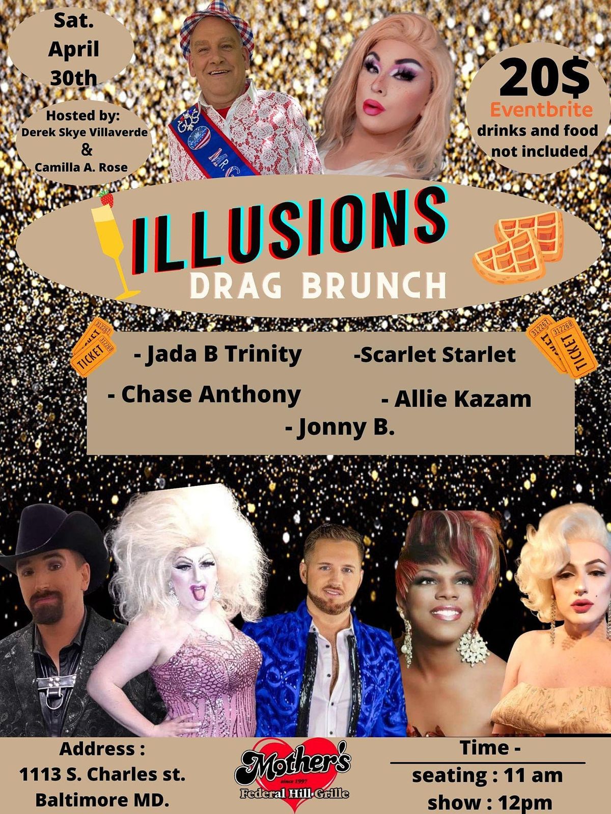 Illusions at Mother's Federal Hill Grille, Baltimore on 30th April, 2022