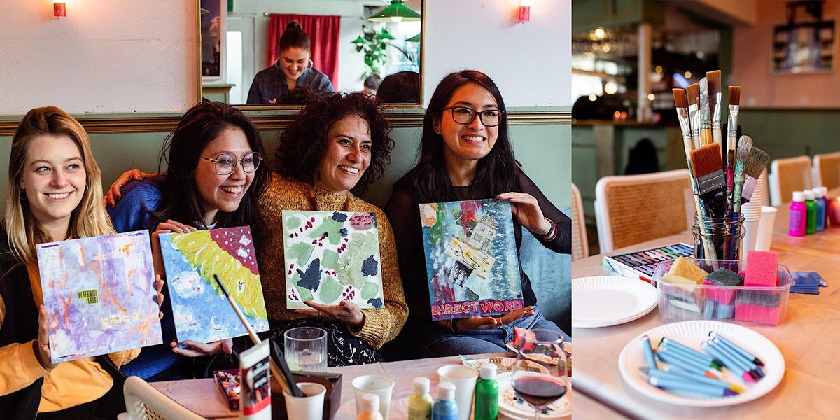 Paint & Sip Abstract Art Workshop with @im_aube at Mi-ami, Amsterdam on 26th March, 2023