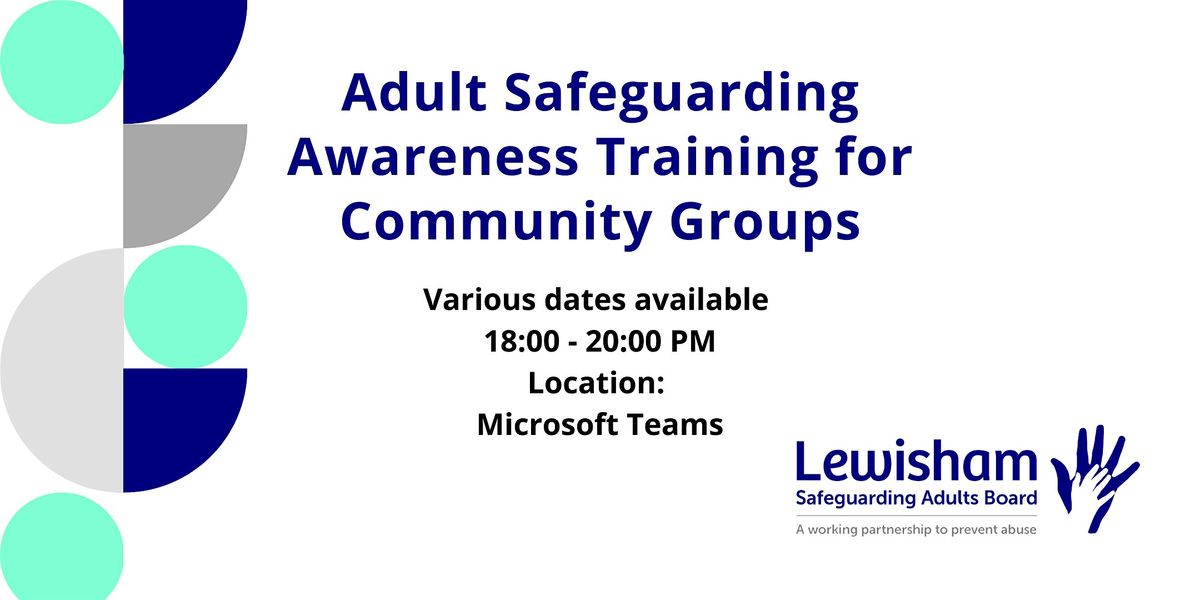 Adult Safeguarding Awareness Training for Community Groups | Online ...