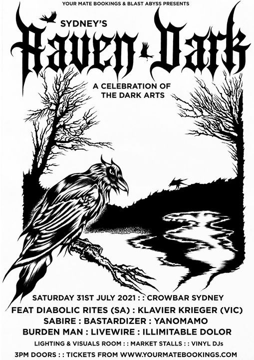 Raven Dark Festival - Sydney at Crowbar Sydney, Surry Hills on 31st ...