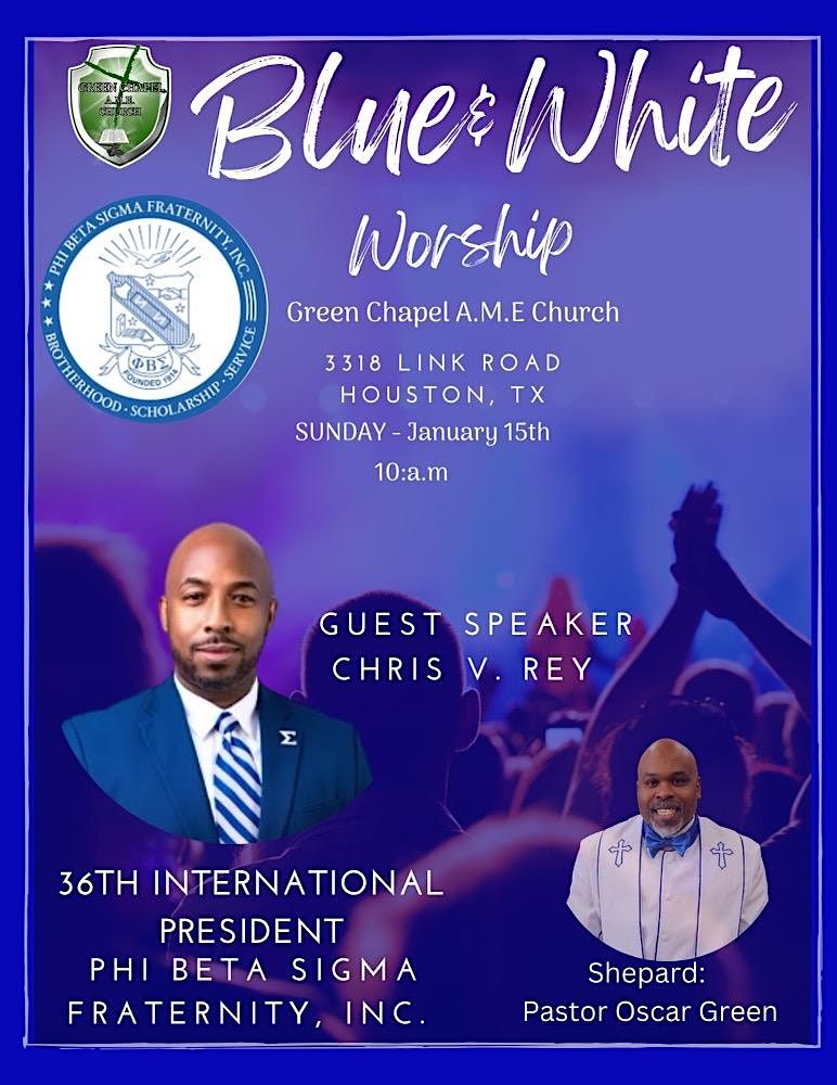Blue & White Sunday at 3318 Link Rd, Houston on 15th January, 2023