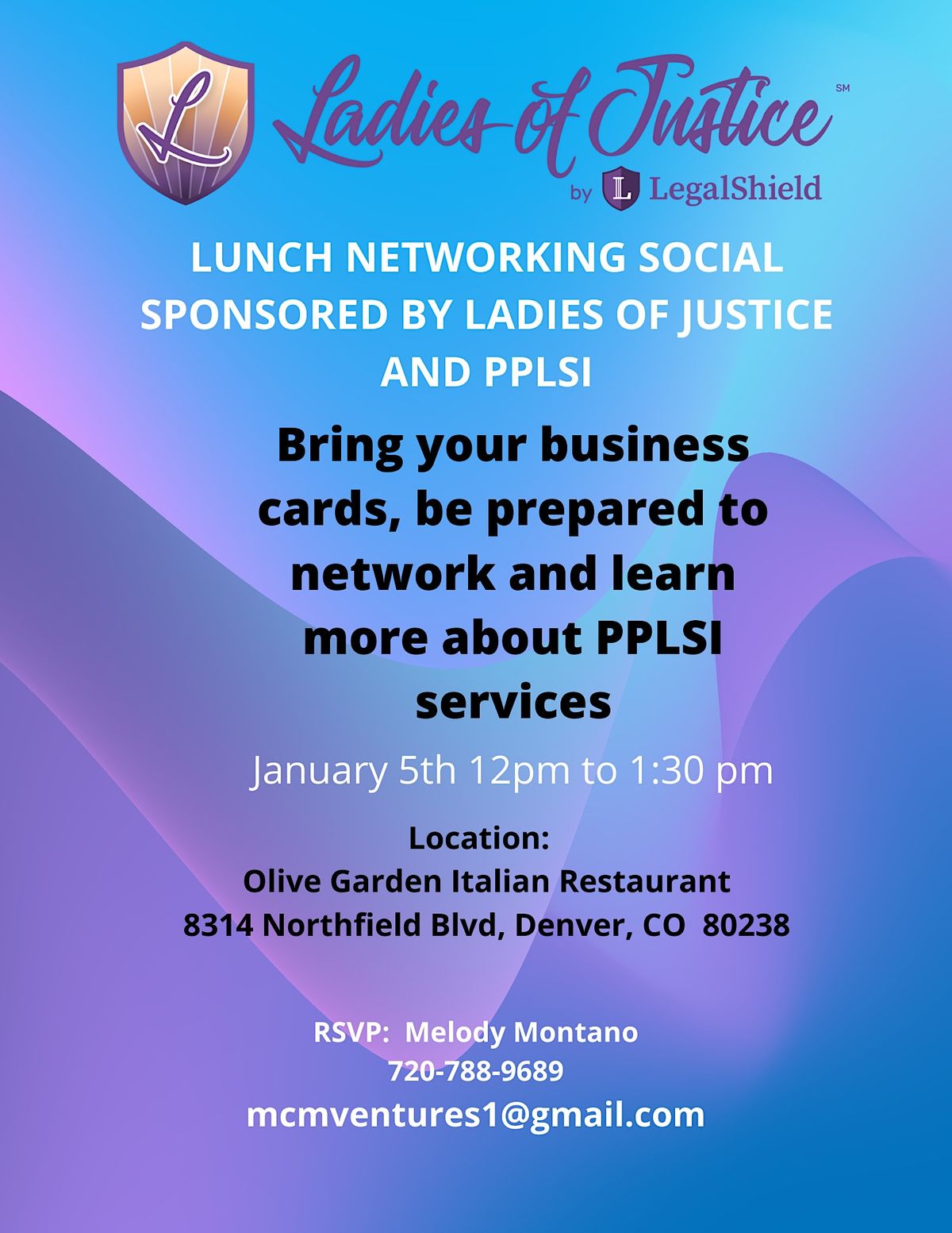 Ladies of Justice and PPLSI Luncheon | Olive Garden Italian Restaurant ...