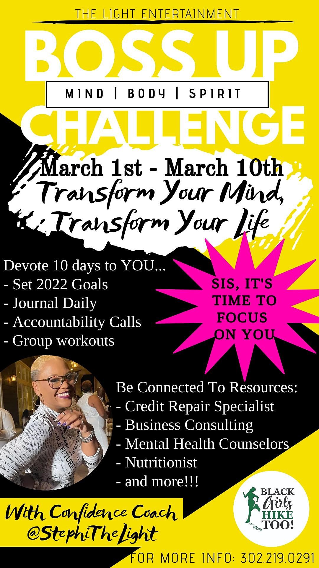 Boss Up Challenge at 827 N Tatnall St, Wilmington on 1st March, 2022