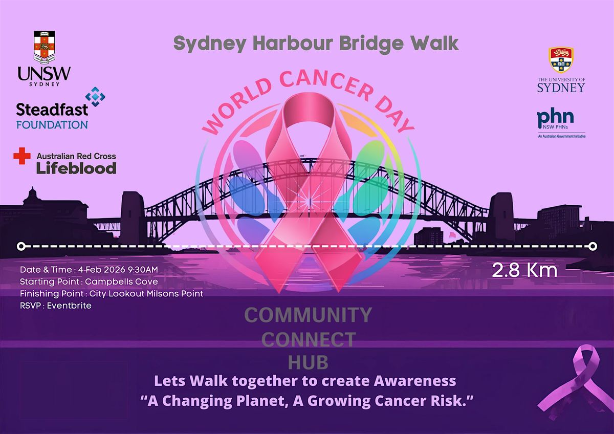 Sydney Harbour Bridge Walk - World Cancer Day- 4th Feb 2026 at ...