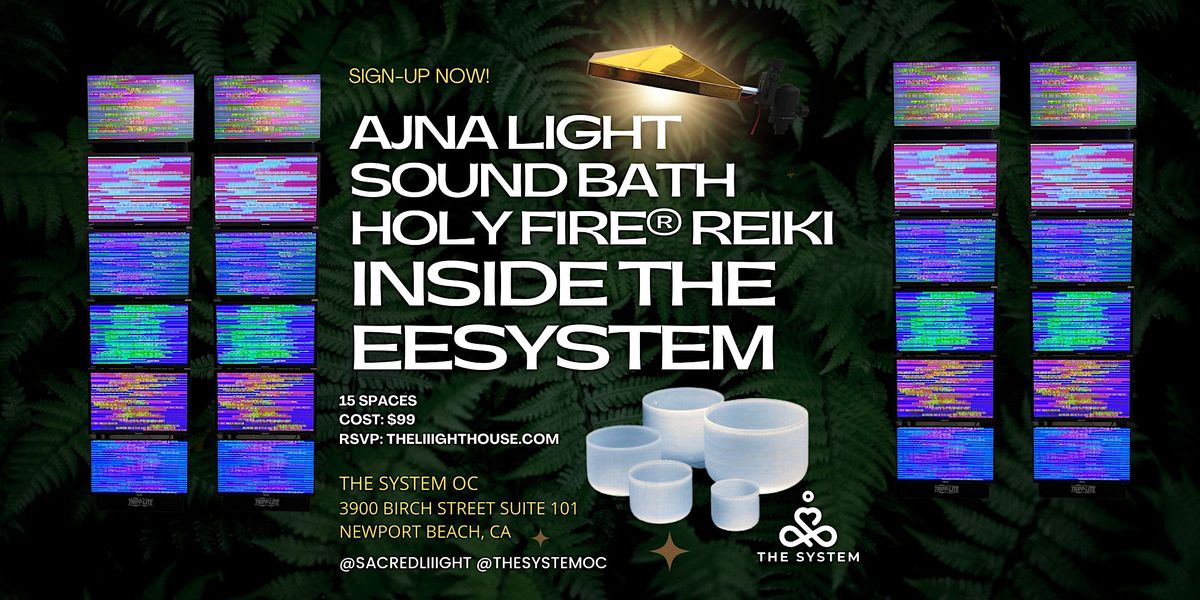 Ajna Light, Sound Bath, Holy Fire Reiki inside the EESystem (The System ...