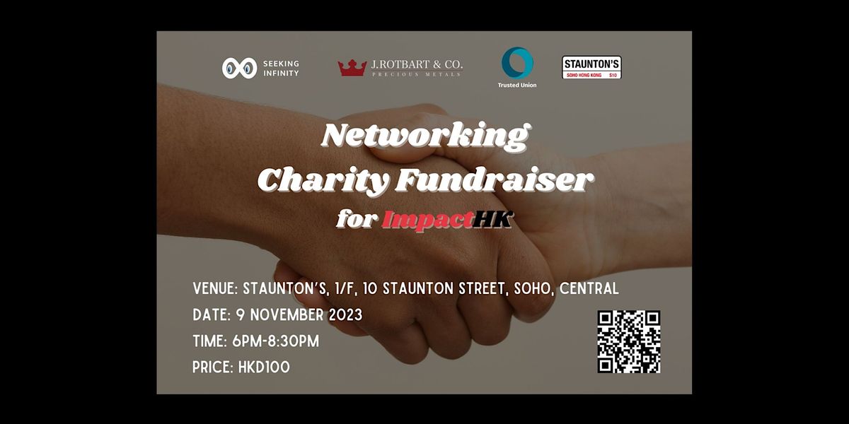 Networking Charity Fundraiser for ImpactHK at Staunton's Gastropub, Hong Kong on 9th November, 2023