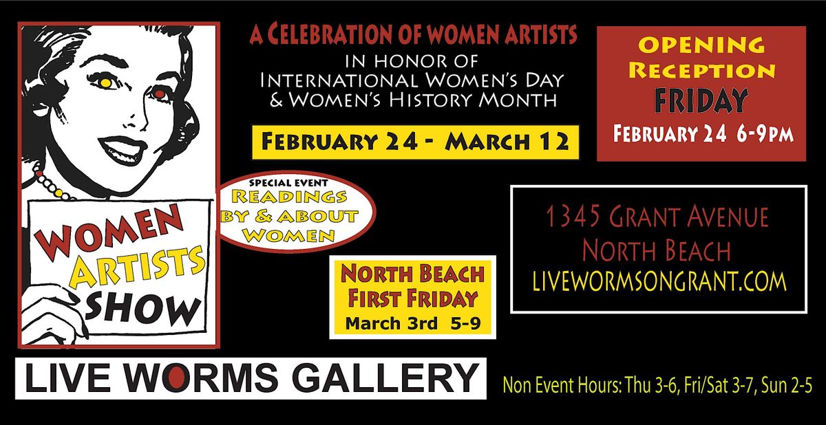 Women Artists Show at Live Worms Gallery, San Francisco on 24th ...