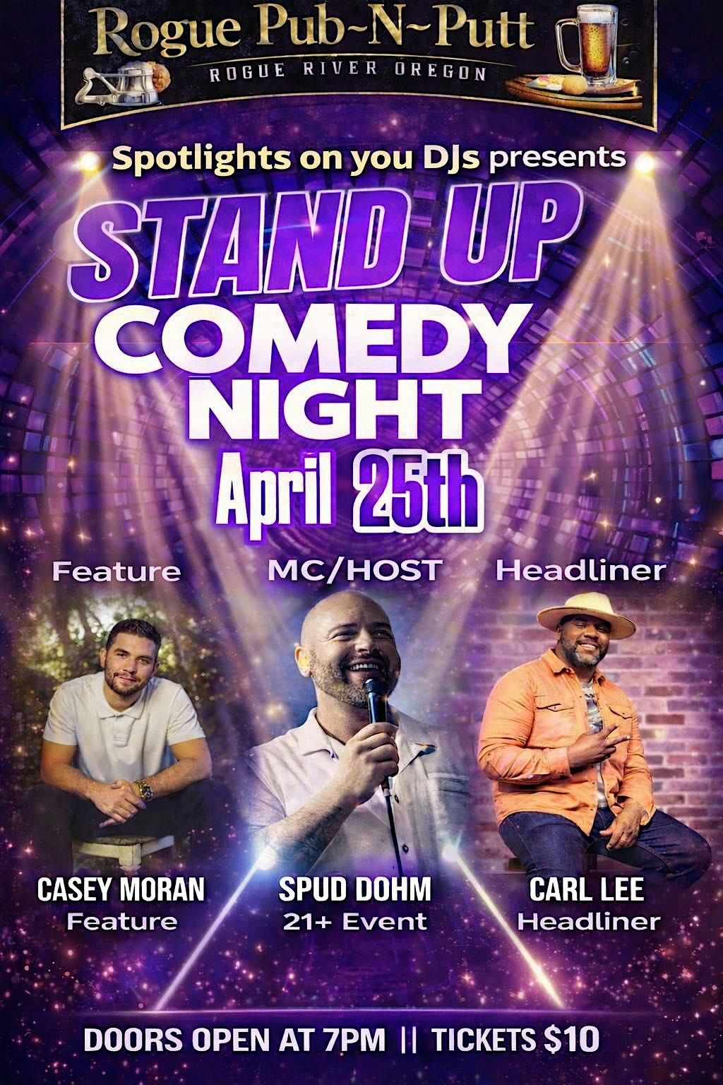 Stand Up Comedy Night @ Rogue Pub-N-Putt at 410 E Main St, Rogue River ...