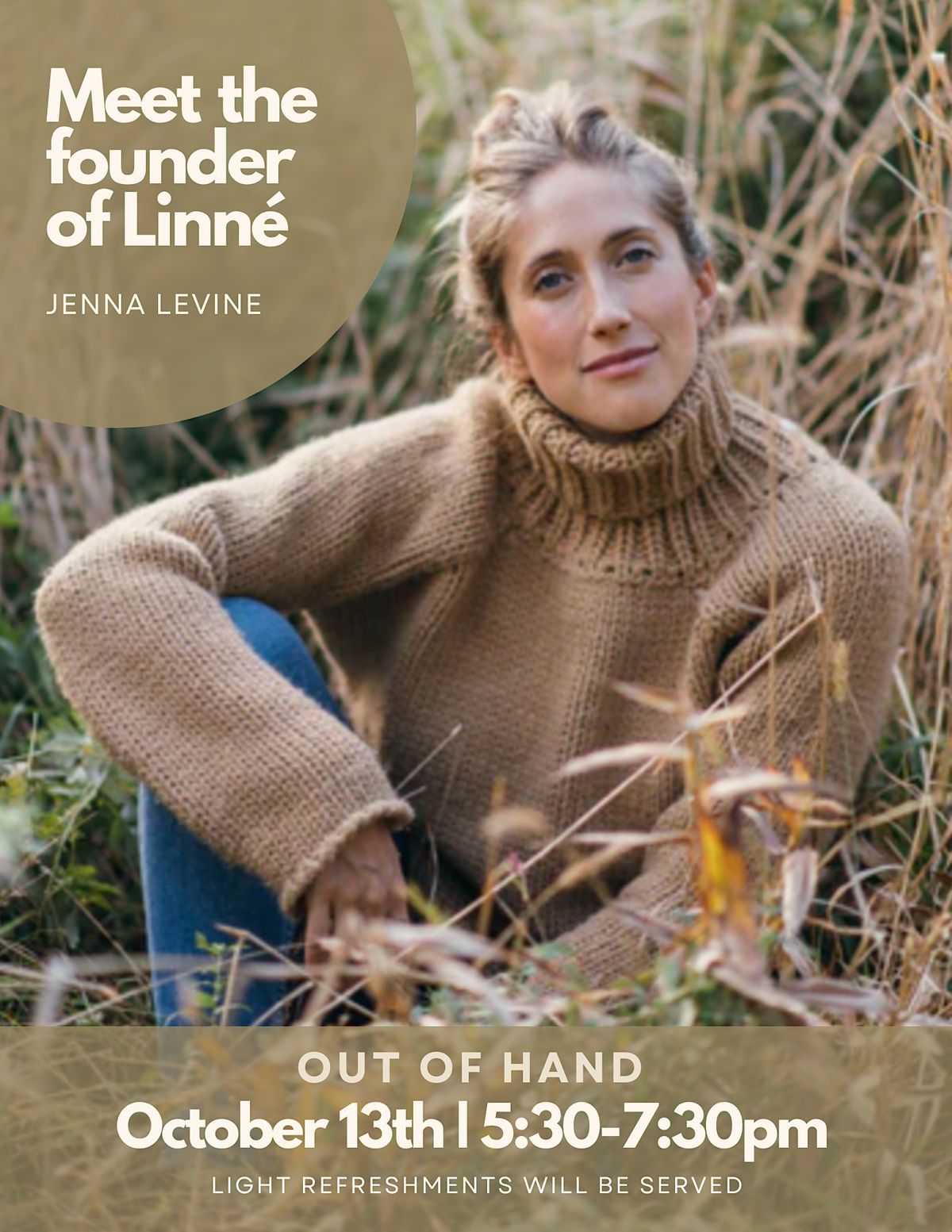 An Evening with Jenna Levine, Founder of Linné | Out of Hand, Mount ...