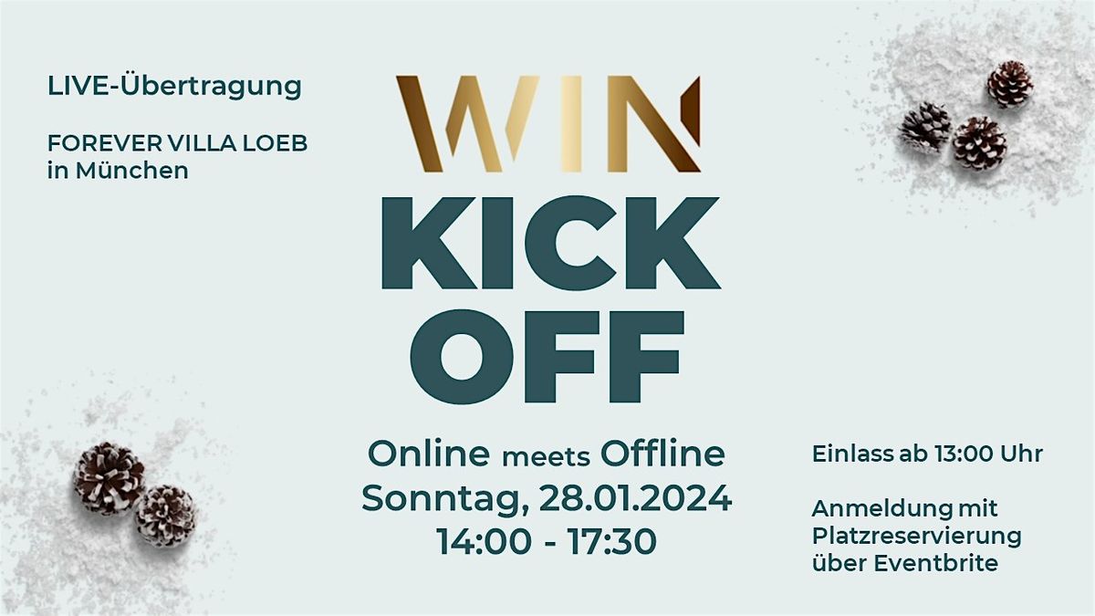 WIN KickOFF - Online meets Offline at München Schwabing on 28th January ...