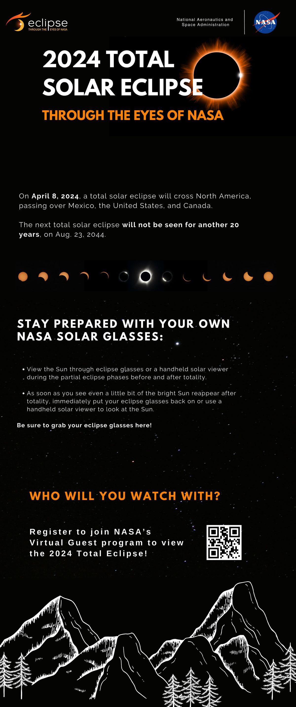 2024 Total Solar Eclipse: Through the Eyes of NASA | Online | April 8, 2024