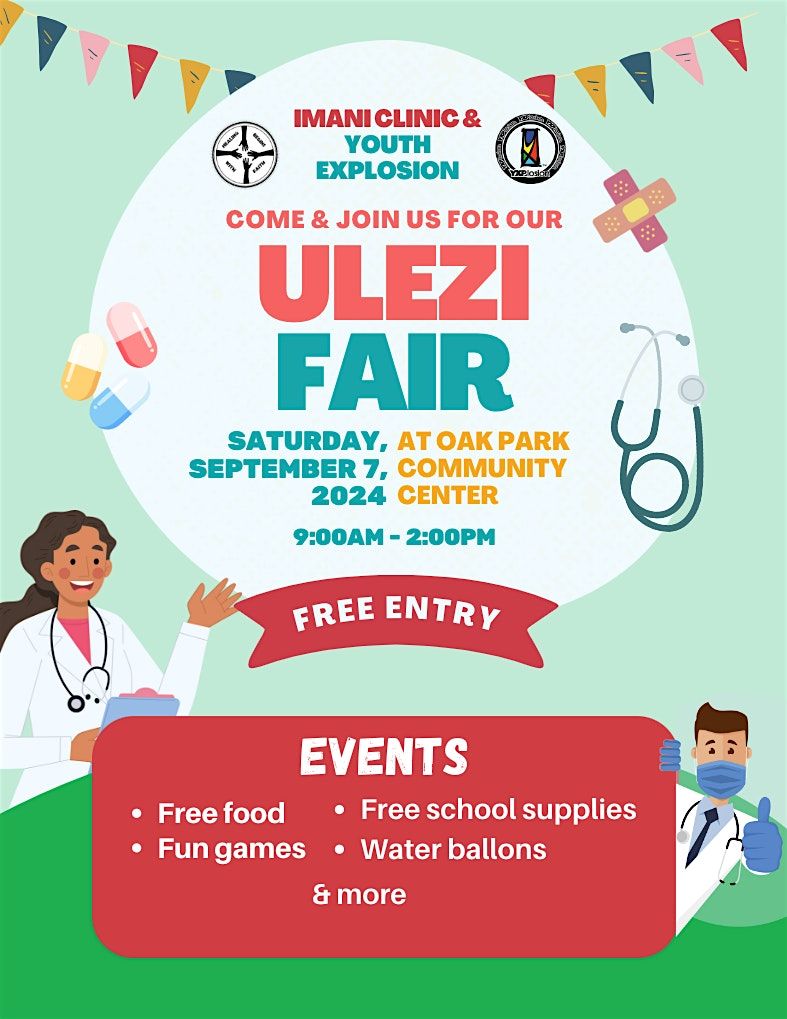 Ulezi Health Fair at Oak Park Community Center, Sacramento on 7th ...