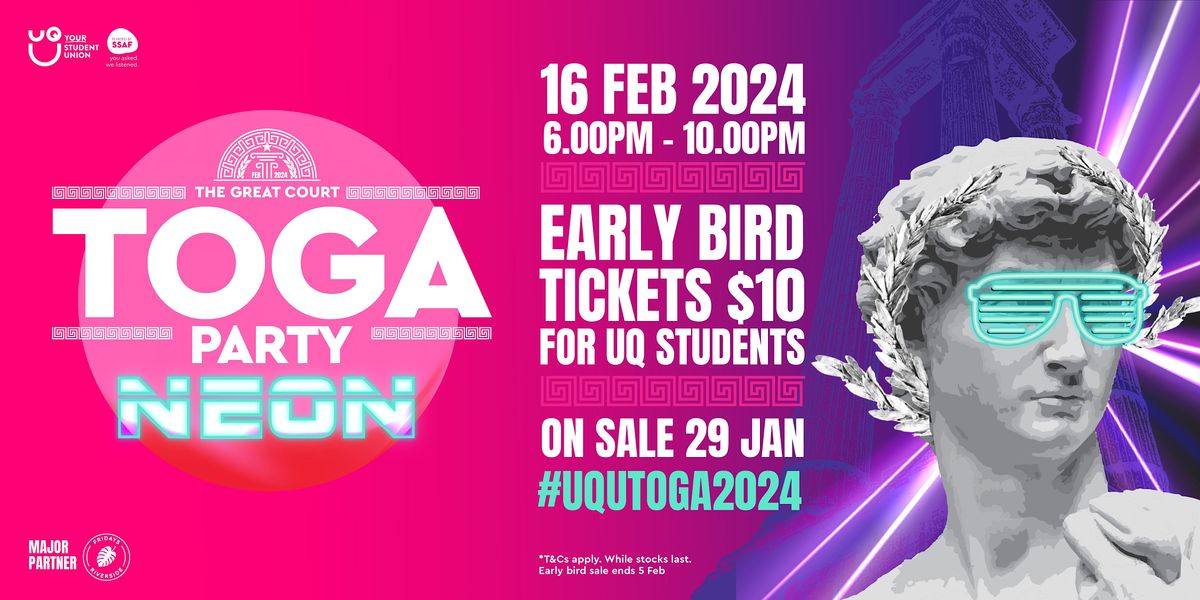 The Great Court Toga Party at The Great Court, Brisbane on 16th ...