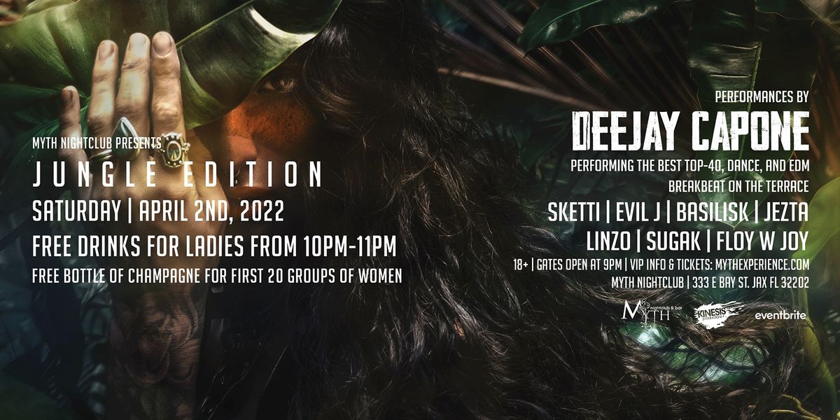 Saturday Night - JUNGLE EDITION at Myth Nightclub | Saturday 4.2.22 ...