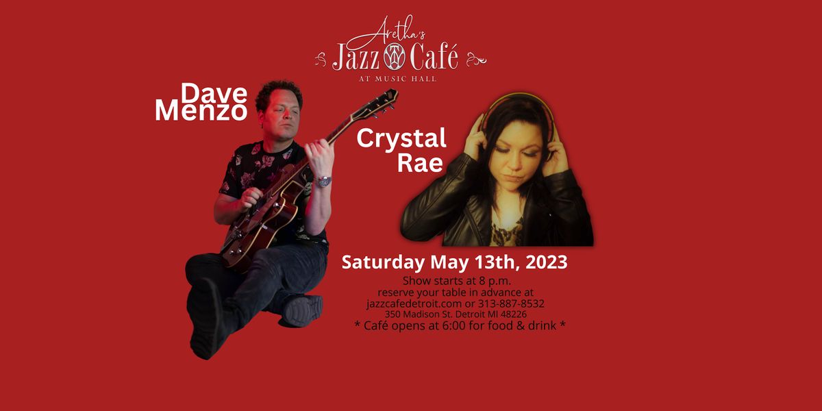 Dave Menzo and Crystal Rae at Arethas Jazz Cafe in Detroit MI at Aretha's Jazz Cafe, Detroit on ...