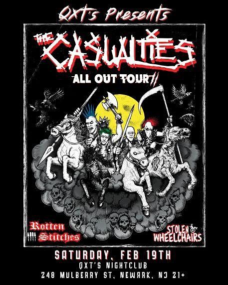 THE CASUALTIES at QXTs - DOORS at 8PM | QXT's Nightclub, Newark, NJ ...